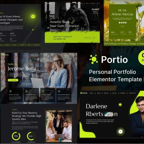 Portio - Portfolio Elementor Template Kit - plugintheme