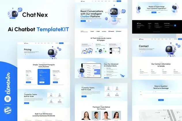 ChatNex - AI Chatbot Elementor Template Kit - plugintheme