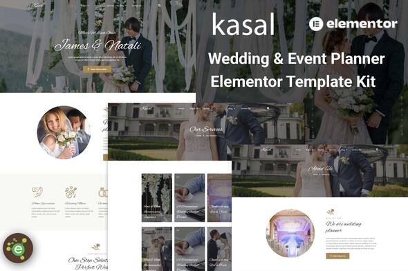 Kasal - Wedding & Event Planner Elementor Template Kit - plugintheme